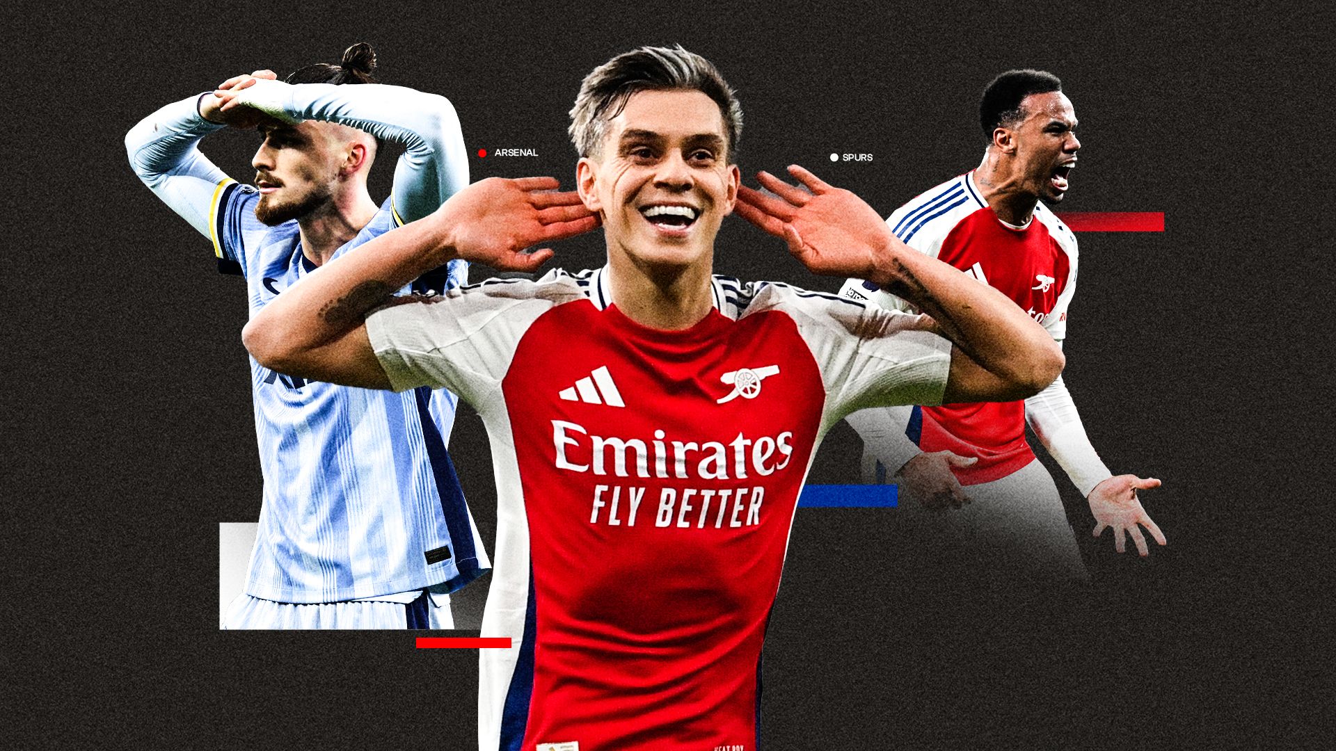 Arsenal player ratings vs Tottenham: North London is RED! Tricky Leandro Trossard and monstrous ...